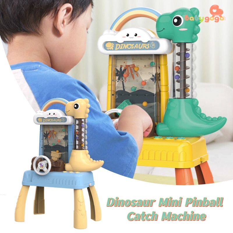 Dinosaur Mini Pinball Catch Machine with Light & Sound | Shopee Singapore