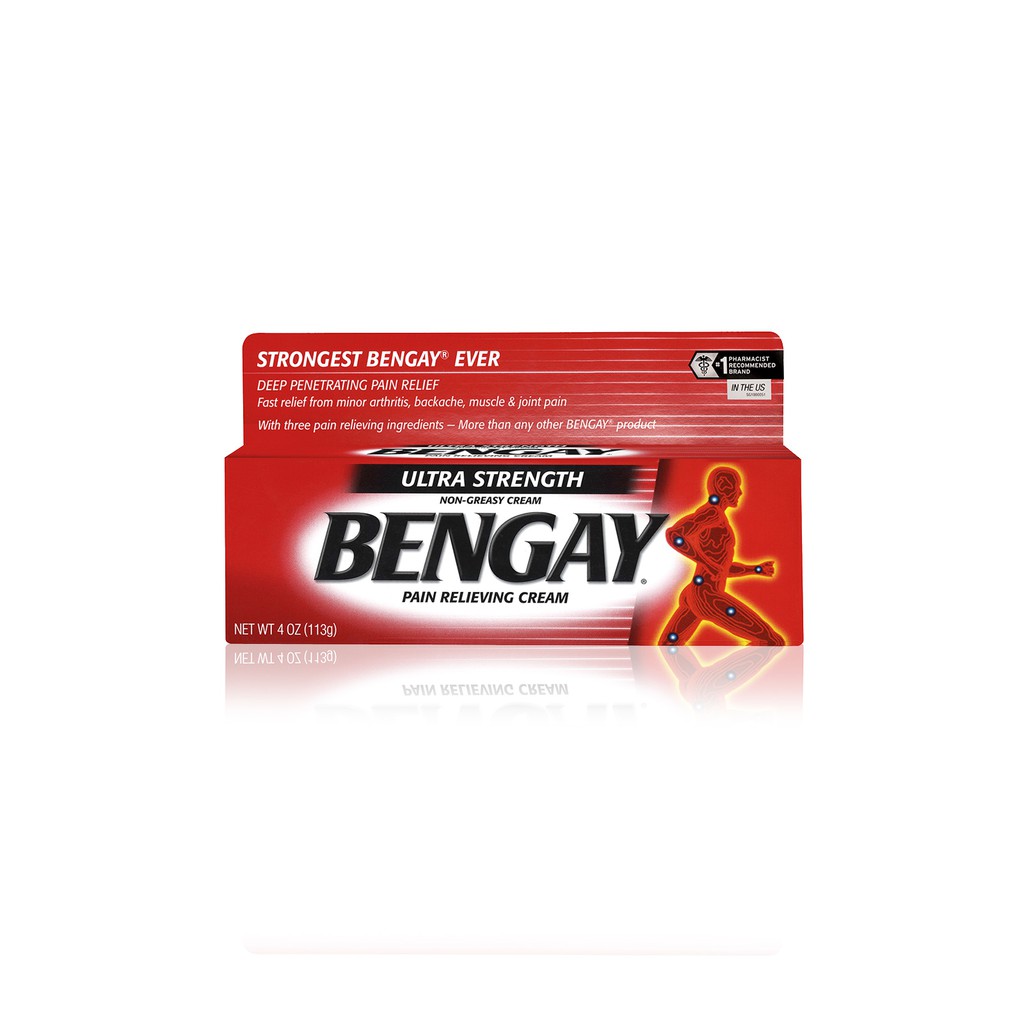 Bengay Ultra Strength Non-Greasy Pain Relieving Cream, 4oz | Shopee ...