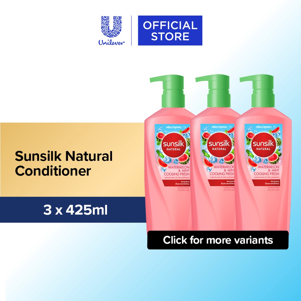 [Bundle of 3] Sunsilk Natural Conditioner 425ml | Shopee Singapore