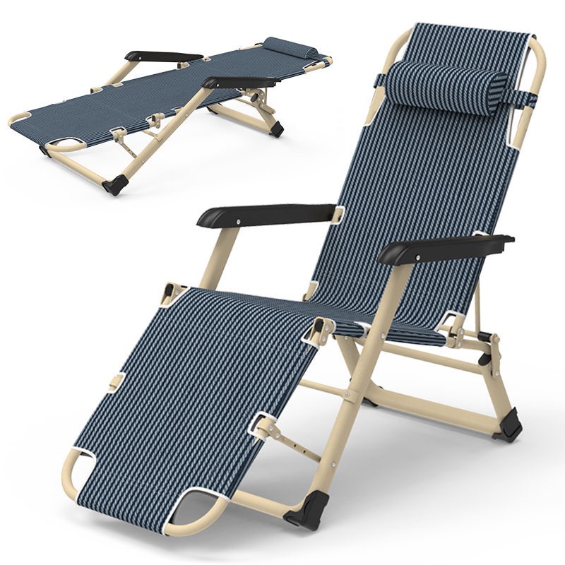 Lounge chair Summer lunch break chair Folding chair Folding single bed ...