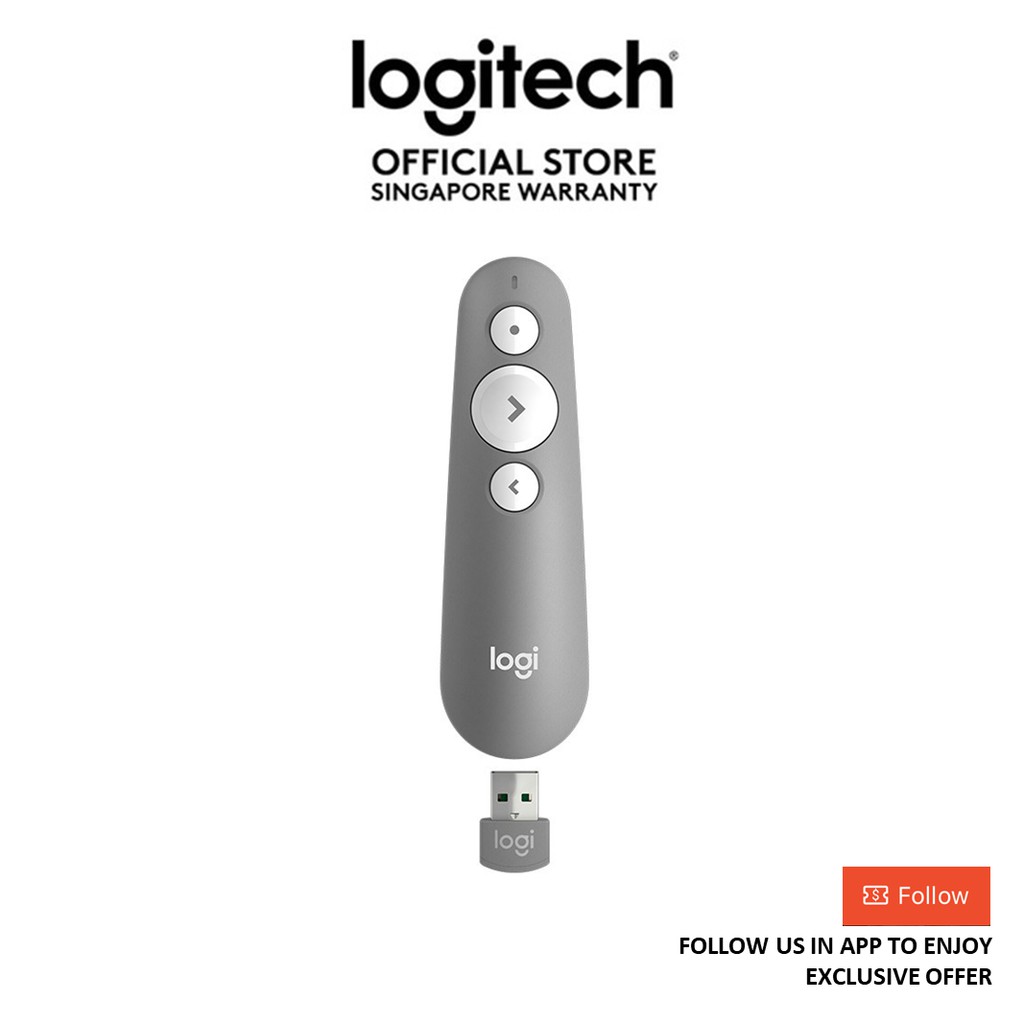 Logitech R500 Wireless Presentation Remote with Dual Wireless ...