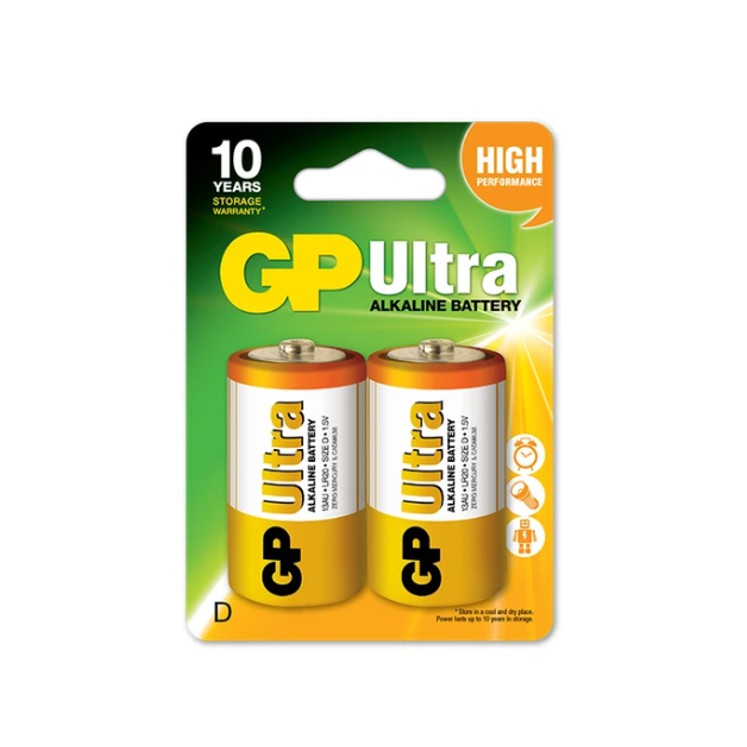 GP Ultra Alkaline D Battery (2 pcs/pkt) | Shopee Singapore