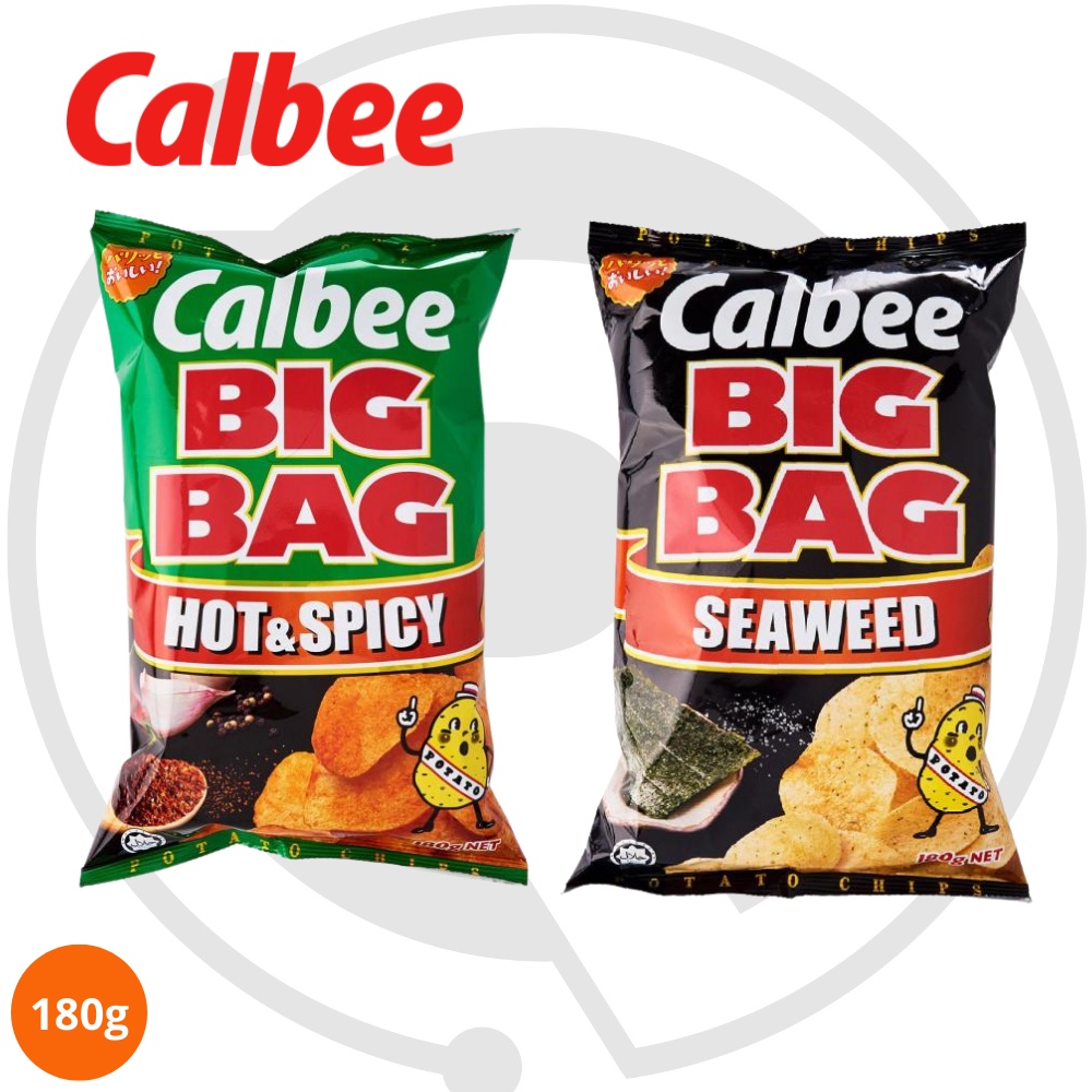 Calbee Big Bag Assorted Flavours Potato Chips (Hot & Spicy/Seaweed ...
