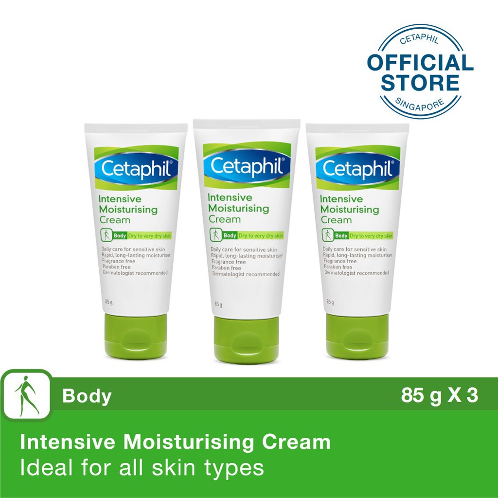 [Bundle of 3] Cetaphil Intensive Moisturising Cream 85g | Shopee Singapore