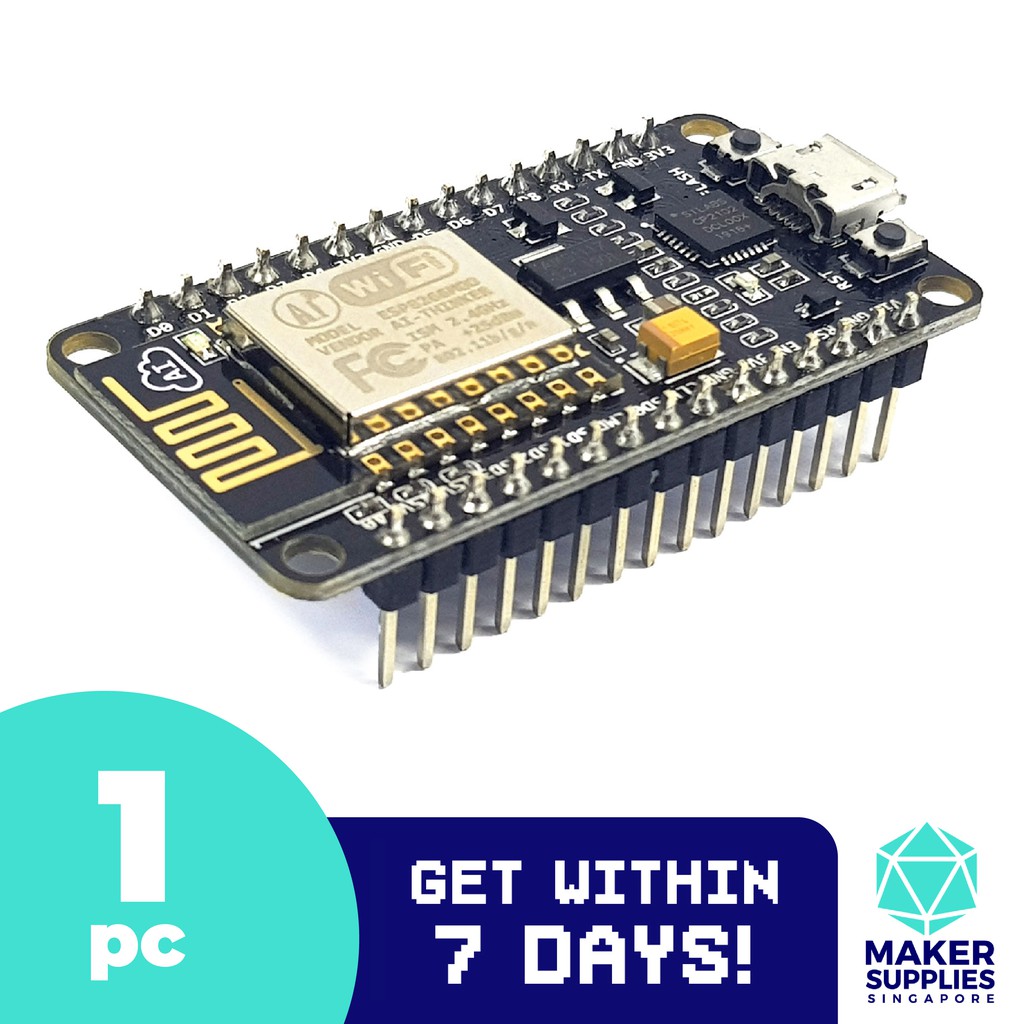 NodeMCU V1.0 / V2 / 2nd Gen. with ESP-12F ESP8266 WiFi (Official) Ai ...
