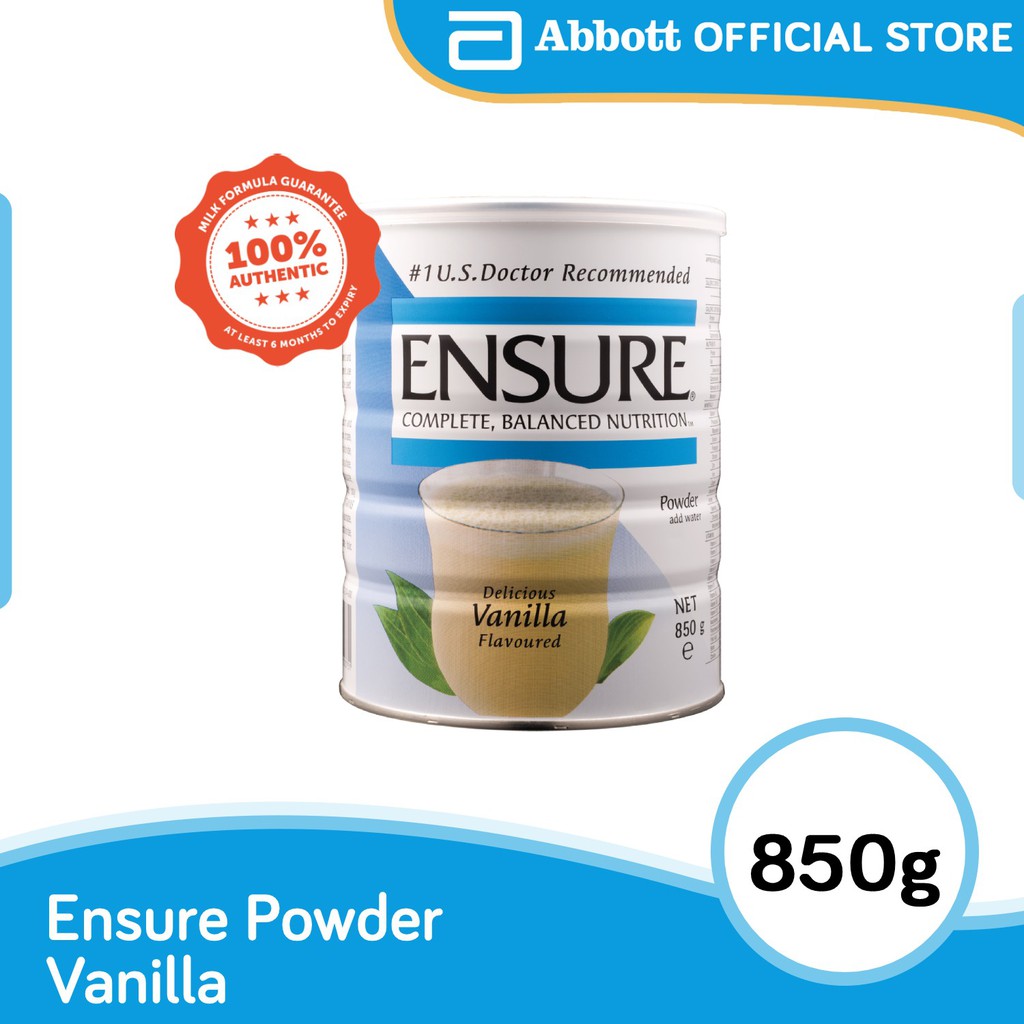 Ensure Regular Adult Nutrition Powder - Vanilla 850g | Shopee Singapore