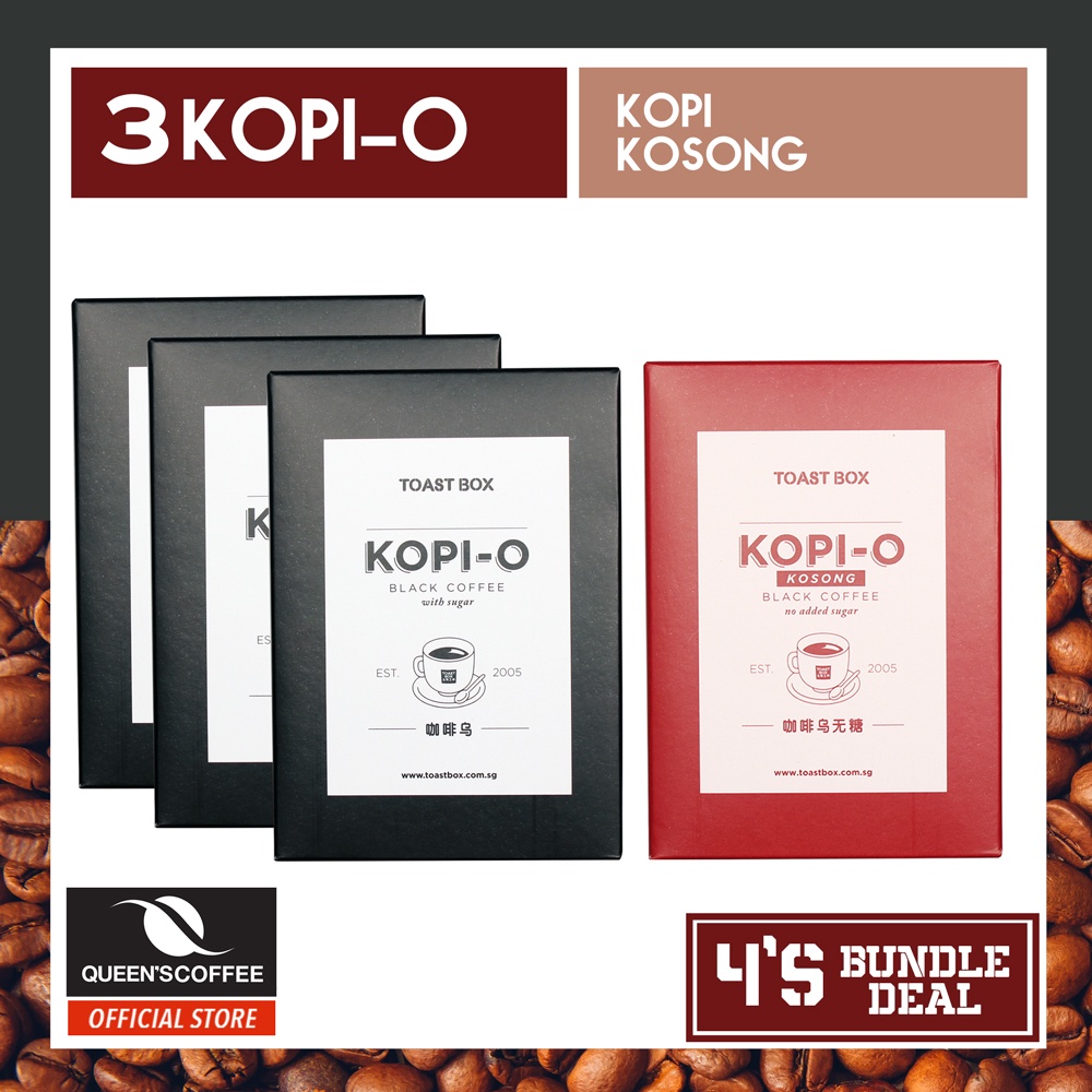 [Toast Box] Toast Box Coffee Instant Buy 3 Kopi O +1 Kopi O Kosong Free ...