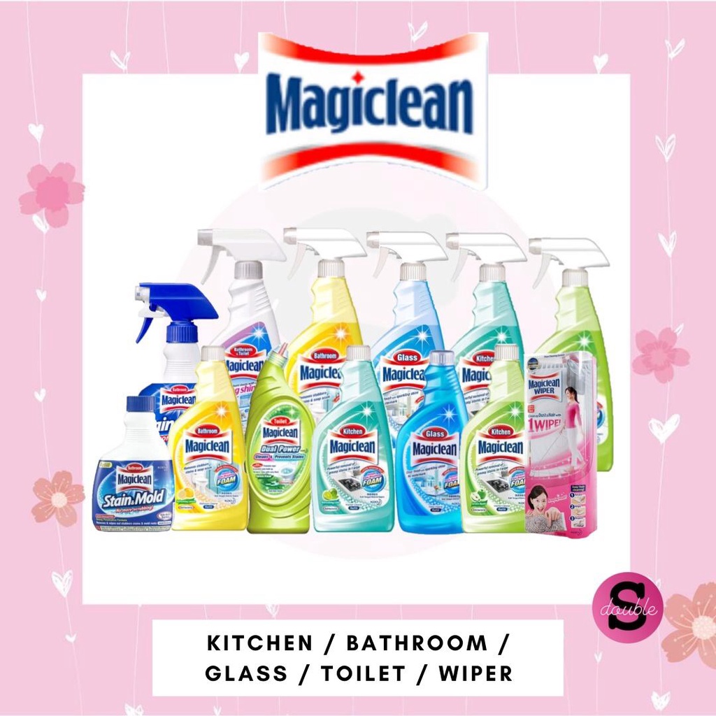 Magiclean Cleaner Bathroom Toilet Bowl Kitchen Glass Stain Mold Remover ...