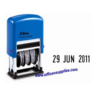 Shiny S300 Self-Inking Dater Stamp in Black/ Blue/ Red Ink | Shopee Singapore