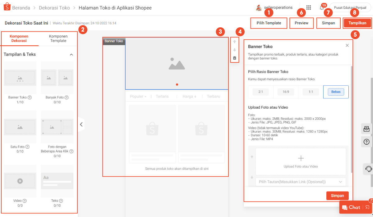 Memahami Halaman Dekorasi Toko | Pusat Edukasi Penjual Shopee Indonesia