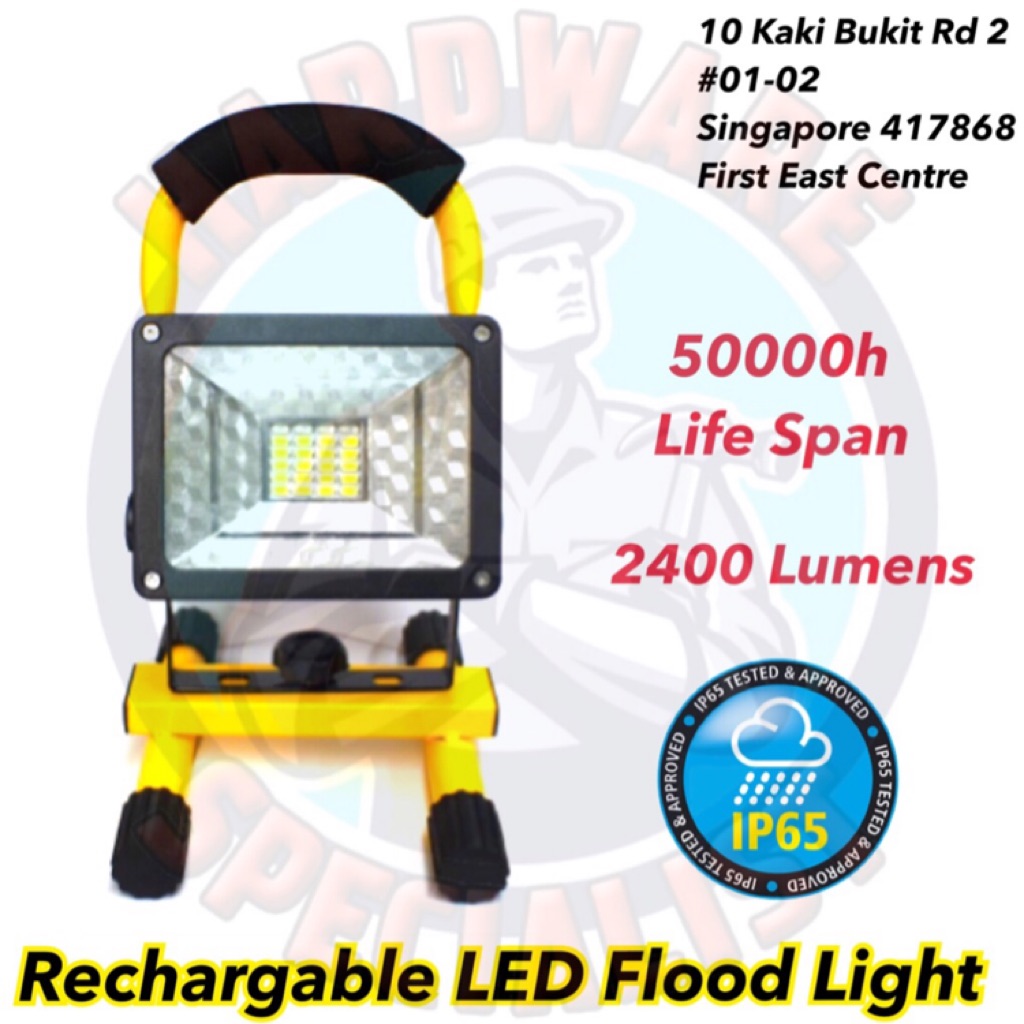 30 Watt LED Rechargable Flood Light / Cordless LED Light / Working ...