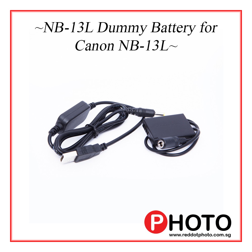 NB-13L Dummy Battery for Canon NB-13L Compatible Cameras with USB ...