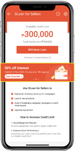 SLoan for Sellers (Marketplace Sellers) | Shopee PH Seller Education Hub
