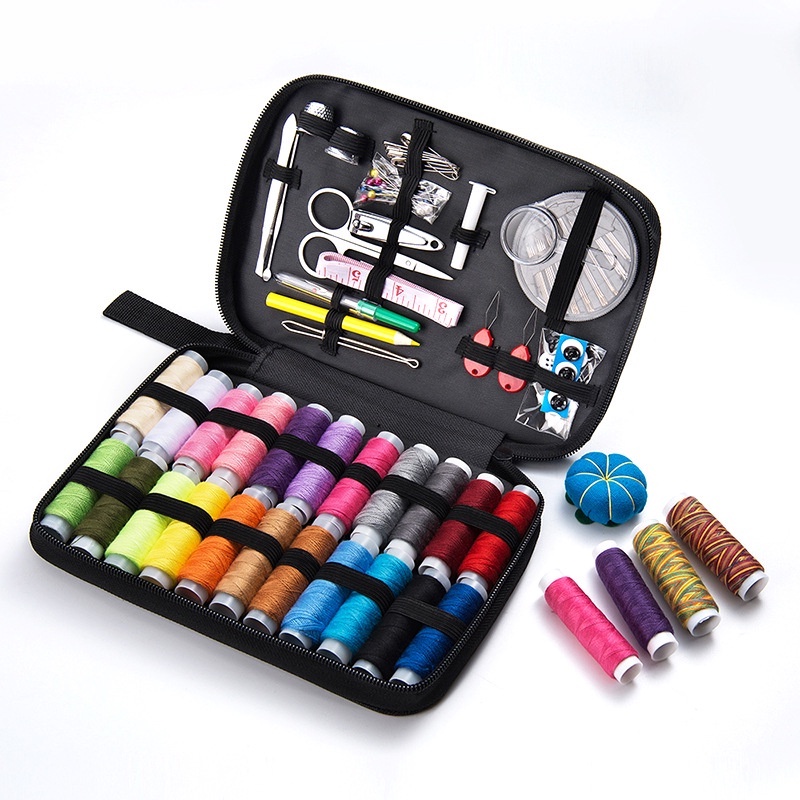 Sewing kit 97pcs multi function sewing portable needle thread tools ...