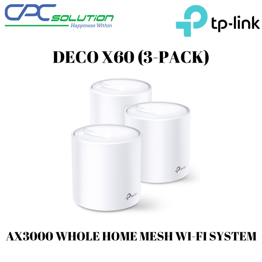 TP-Link Deco X60(3-pack) 3 Years Warranty | Shopee Singapore