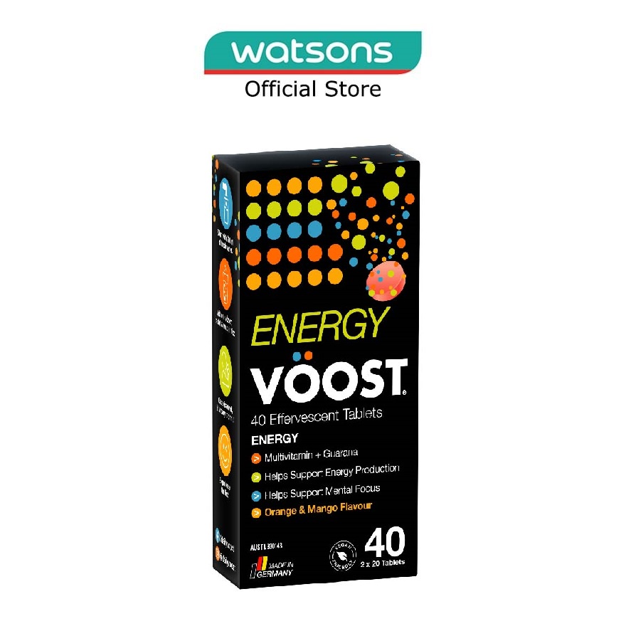 VOOST Energy Effervescent Vitamin Supplement Tablet (Support Energy ...