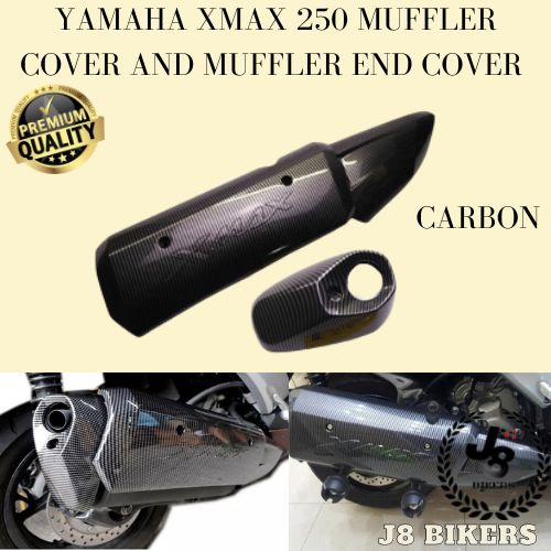 YAMAHA XMAX 250 MUFFLER COVER OR MUFFLER END COVER CARBON/ MUFFLER ...
