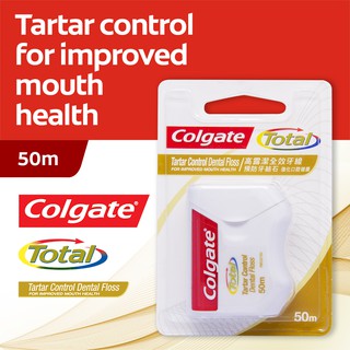 Colgate Dental Floss with Tartar Control (50m) | Shopee Singapore