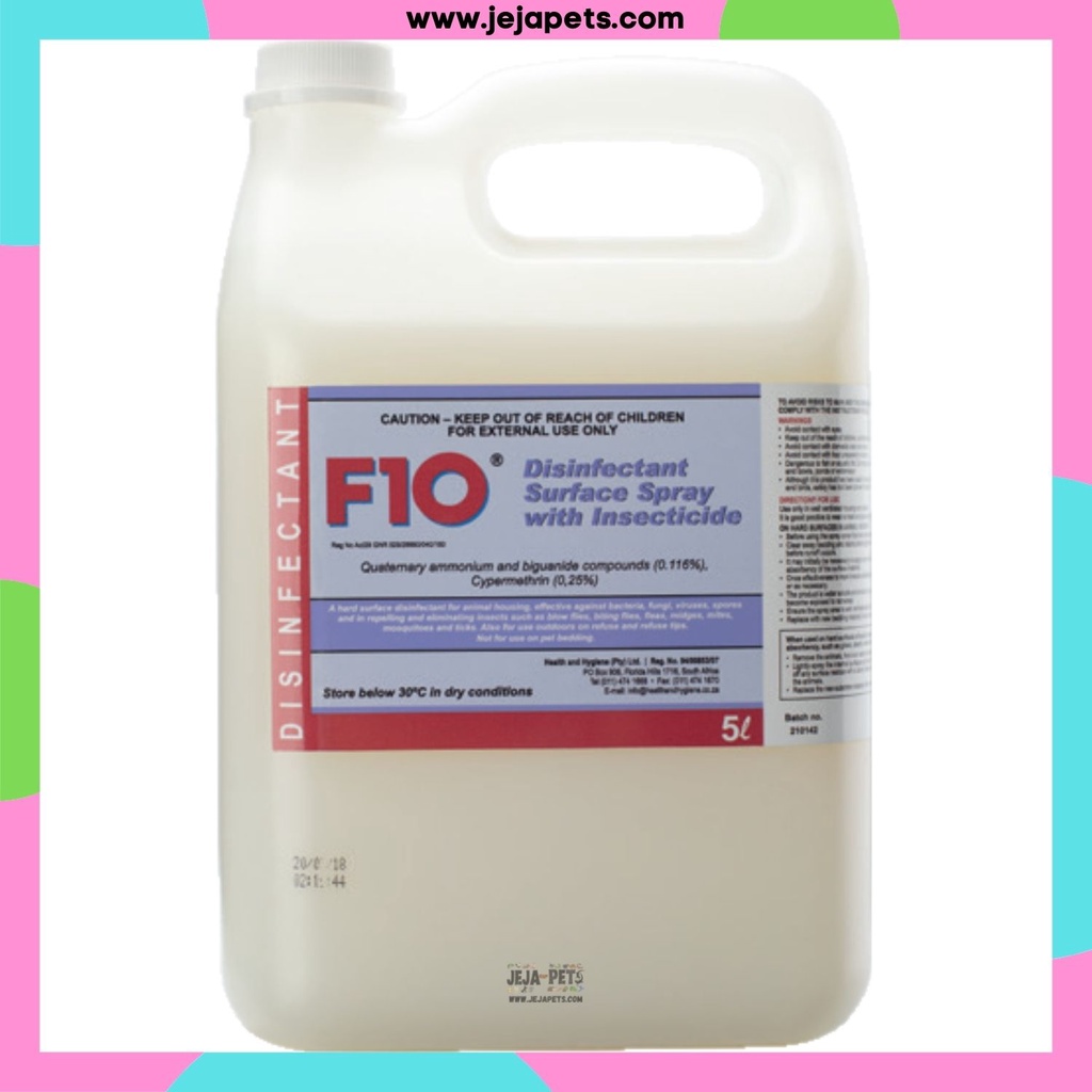 F10 Surface Disinfectant with Insecticide - 1L / 5L | Shopee Singapore