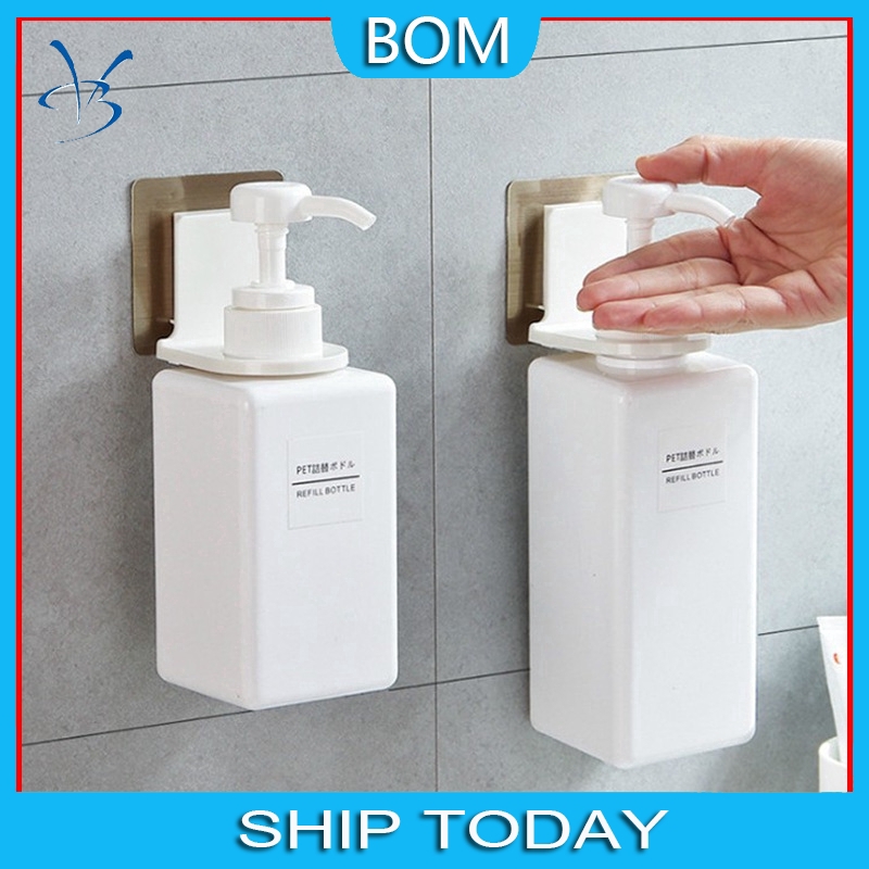 Hand sanitizer holder Non-perforated Wall Body Wash Bottle Holder Hand ...