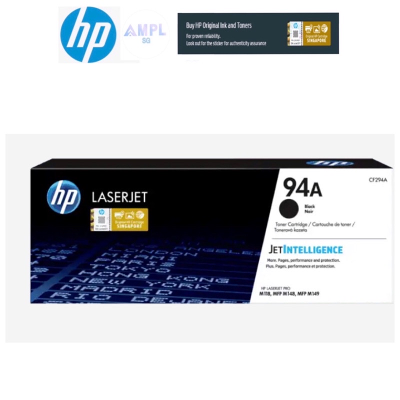 Genuine HP 94A CF294A Black Original LaserJet Toner Cartridge CF294A HP ...