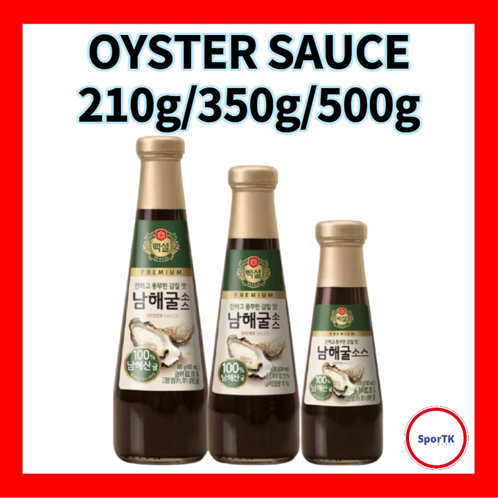 BEKSUL Premium Oyster Sauce 210g/350g/500g 100% from Namhae South Sea ...