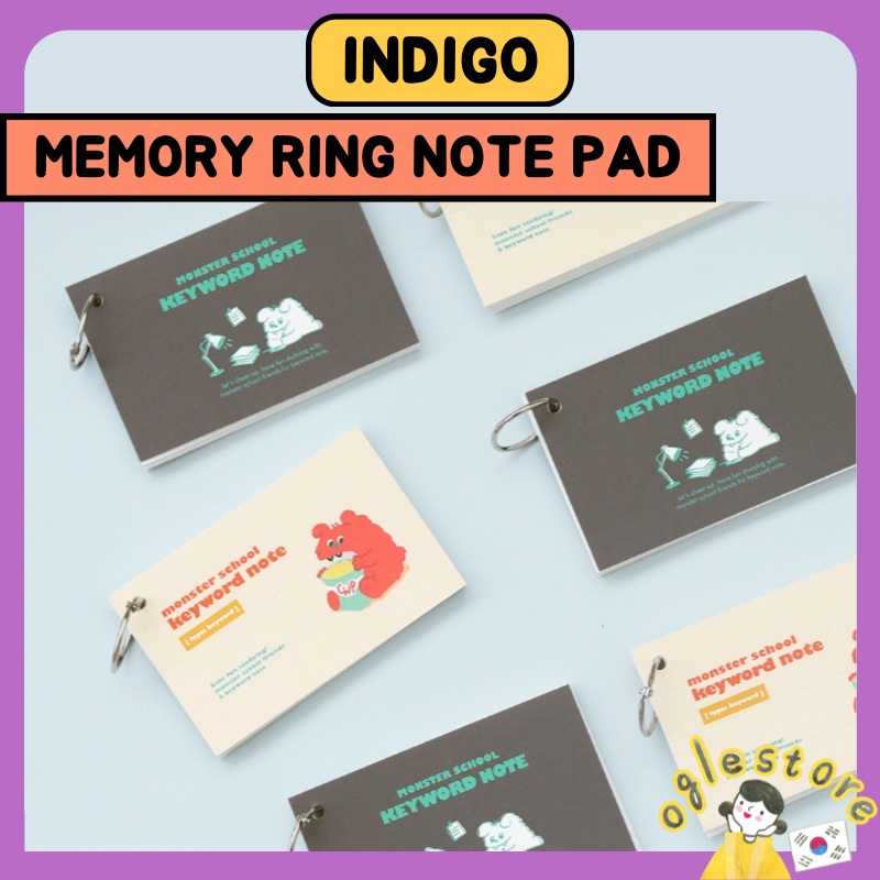 indigo-monster-keyword-note-memorization-ring-notepad-korean-memo-pad