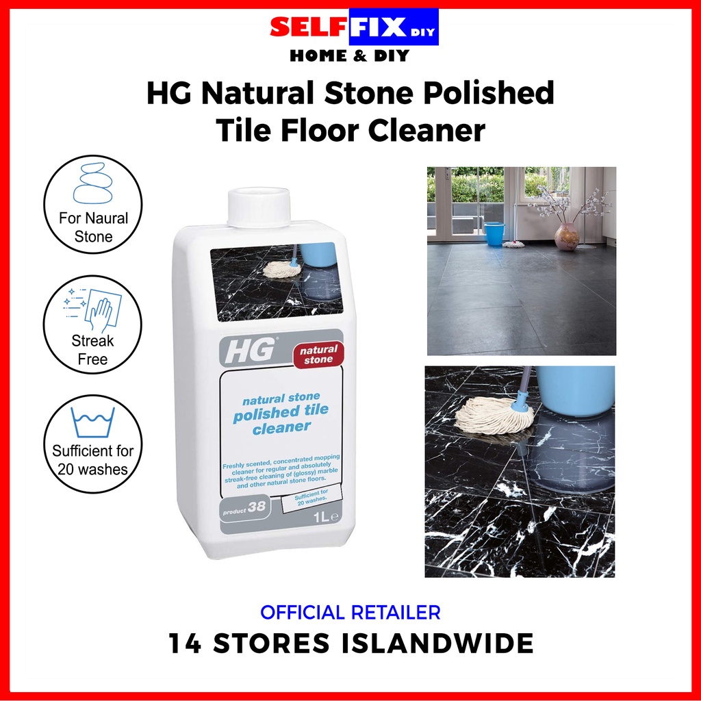 HG Natural Stone Polished Tile Floor Cleaner 1L (382100106) | Shopee ...