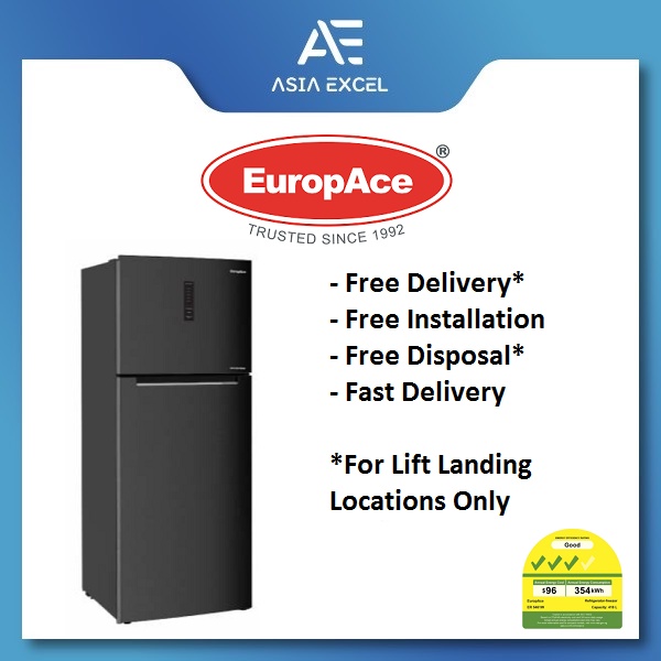 EUROPACE ER 5461W 448L DELUXE 2 DOOR TOP FREEZER REFRIGERATOR | Shopee ...