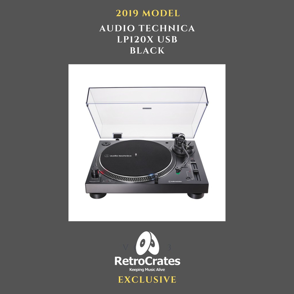 Audio-Technica AT-LP120X Turntable (Black) | Shopee Singapore