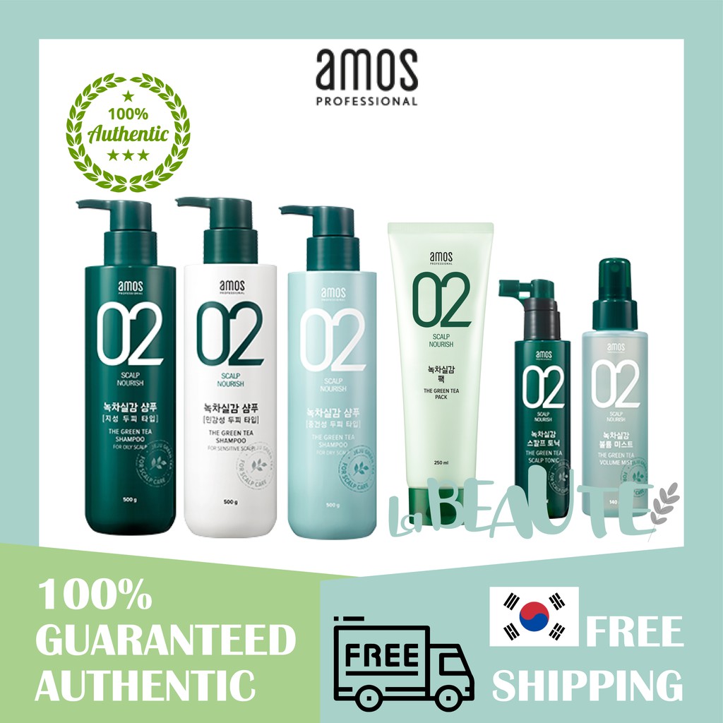 💖[AMOS PROFESSIONAL]💖 GREEN TEA SHAMPOO(Moisturizing / Refresh ...