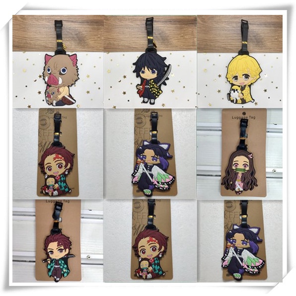 Luggage signboard cartoon anime tag Demon Slayer boarding ...