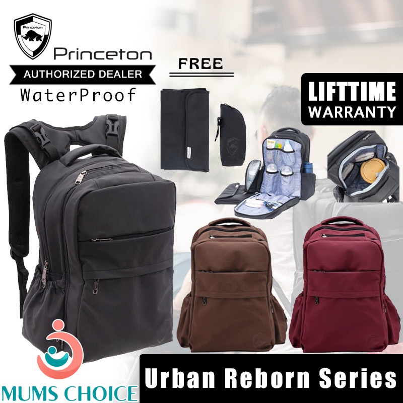 Princeton Bag Urban Reborn Series Mummy Bag Backbag MAROON / BLACK ...
