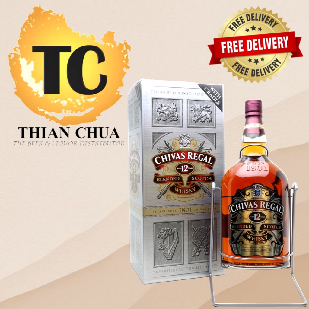 Chivas Regal 12 Years 4.5 Litre (with stand) | Shopee Singapore