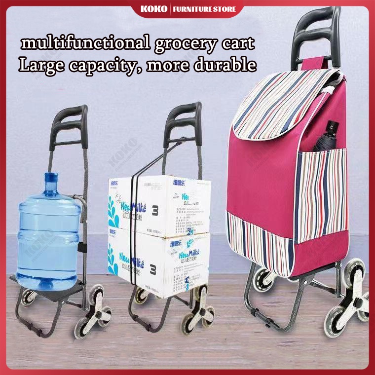 Trolley shopping cart grocery shopping trolley folding household ...