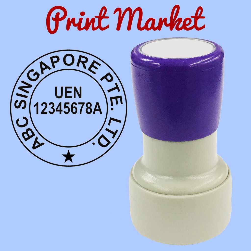 Company Rubber Stamp (Pre-Ink) / Name Stamp / Message Stamp | Shopee ...