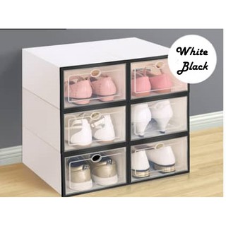 ♦SET OF 12 BOXES♦ Stackable Shoes Box Rack/ Shoe Storage (33.5cm*22.5cm ...