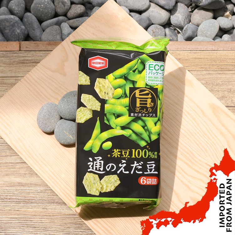 Kameda Tsuuno Edamame Rice Cracker - 71g | Shopee Singapore