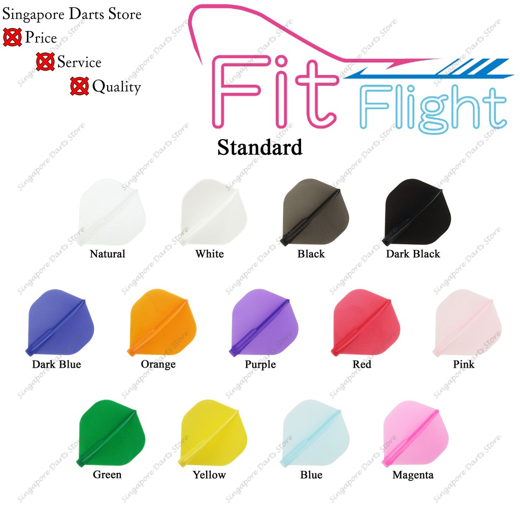 Fit Flight Standard, 6 pcs, Darts flights | Shopee Singapore