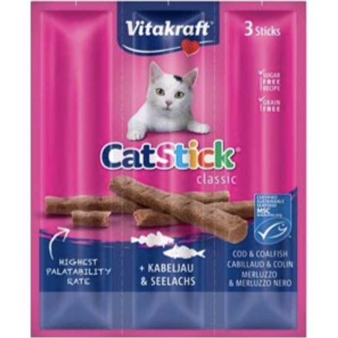 [SG SELLER] Vitakraft Cat Stick Treats (Box 20 packets) 18gx20 | Shopee ...