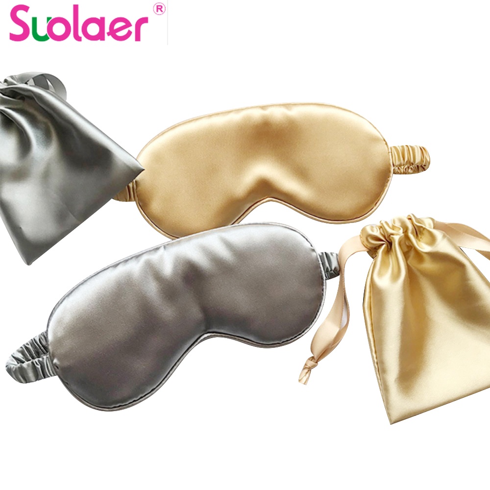 100% Natural Silk Soft Sleep Mask Sleeping Eye Mask Eyeshade Cover ...