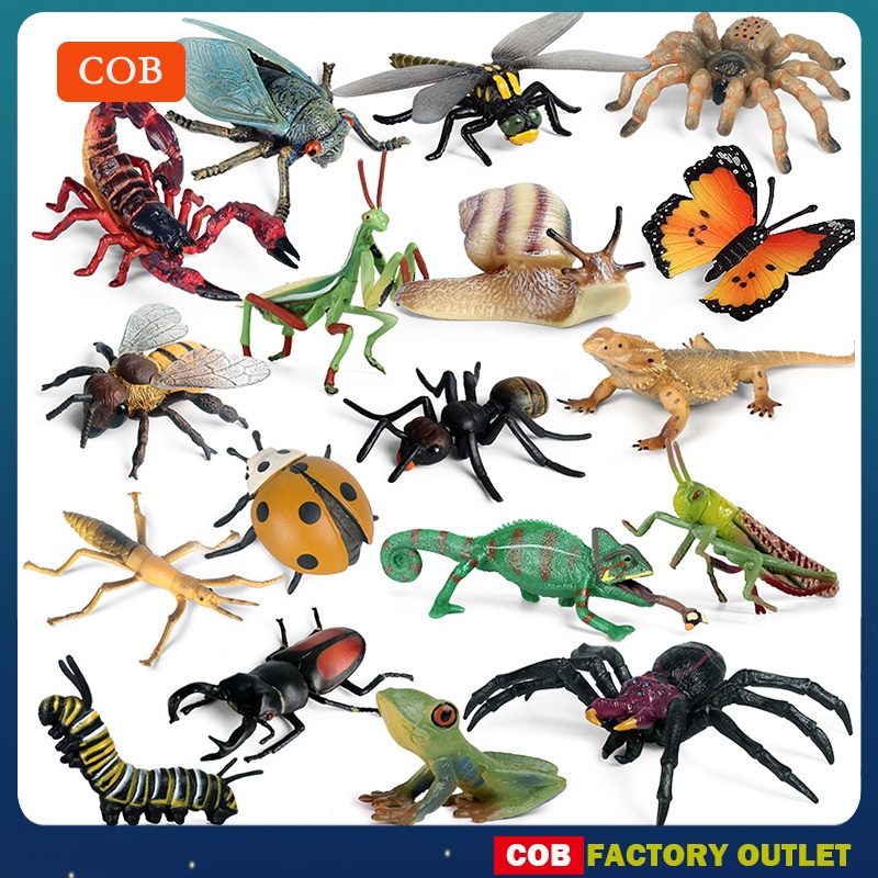 COB Realistic Insect Animal Figures Spider Butterfly Bee Scorpion ...