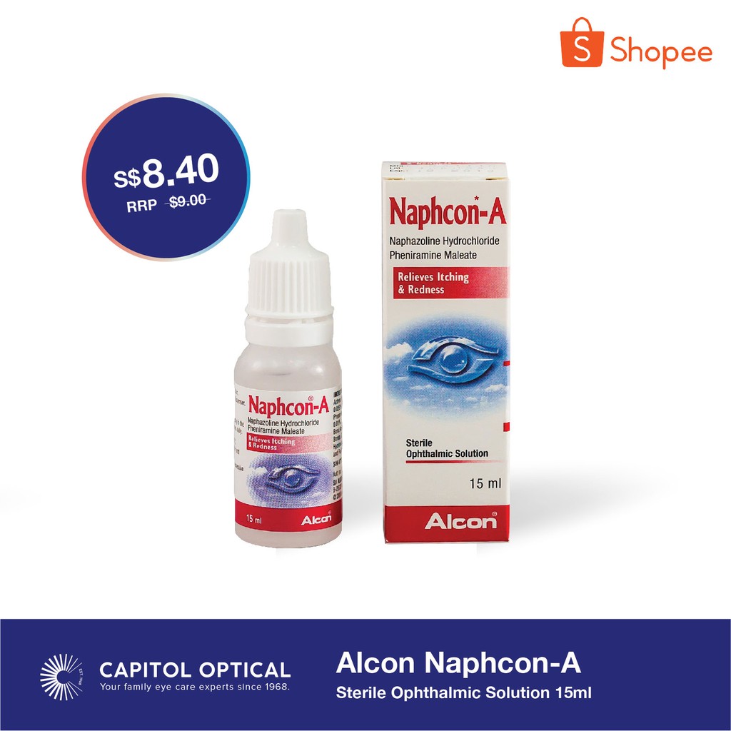 Alcon Naphcon-A Sterile Ophthalmic Solution 15ml | Shopee Singapore