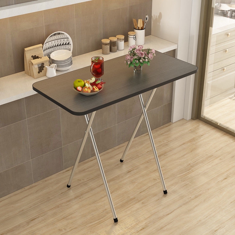 Folding table Home dining table Simple small square table Dormitory ...