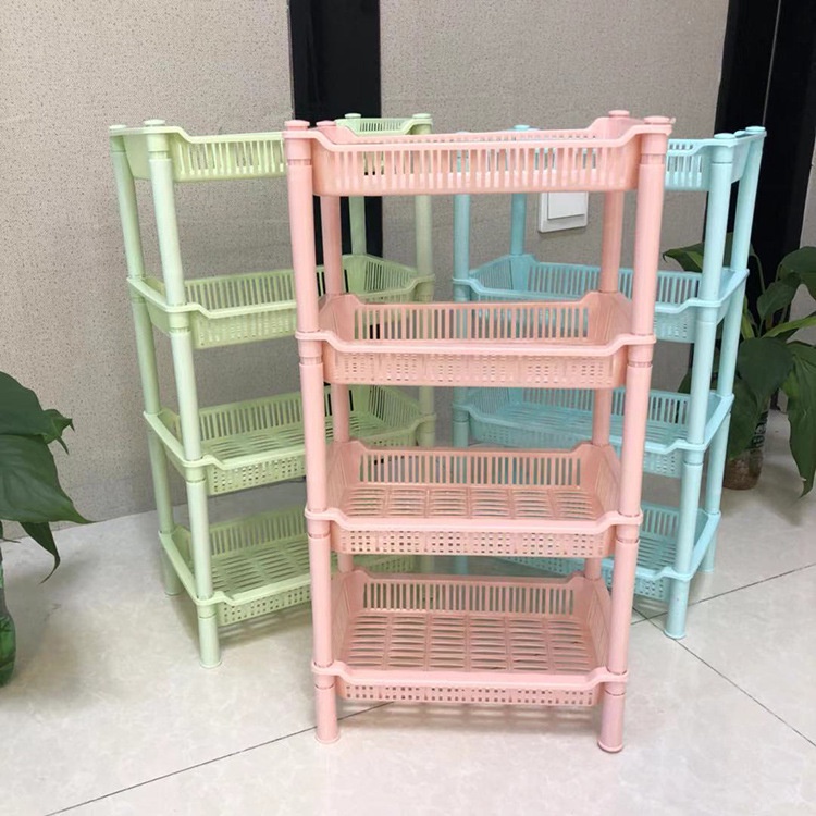 Plastic Kitchen Rack Bathroom Shelf Organizer Corner Storage Rack ...