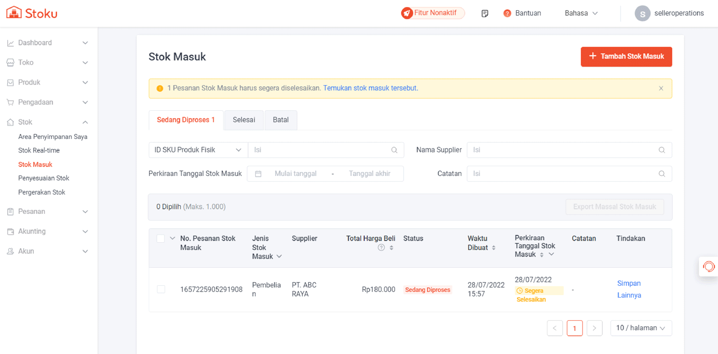 Mengelola Fitur pada Stoku | Pusat Edukasi Penjual Shopee Indonesia