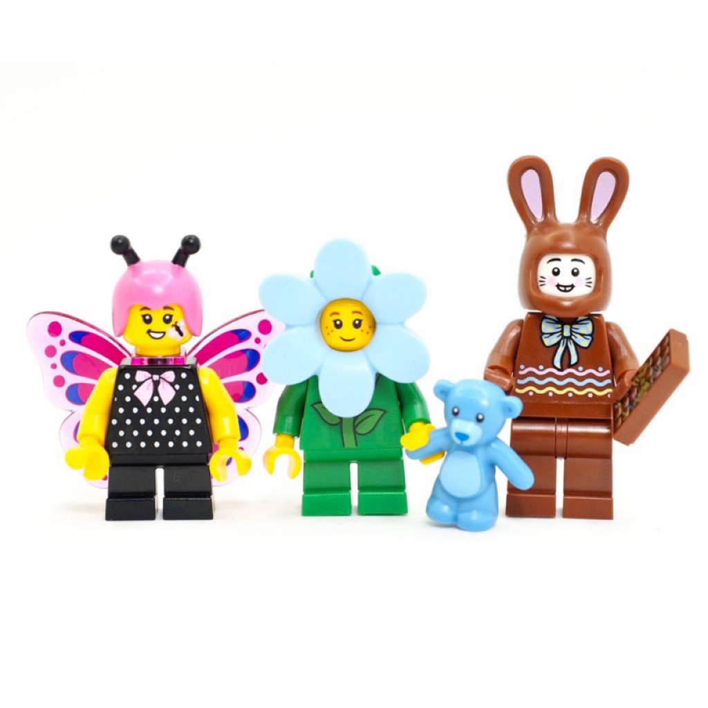 Toytoy LEGO Butterfly girl, Flower boy, Easter Bunny | Shopee Singapore