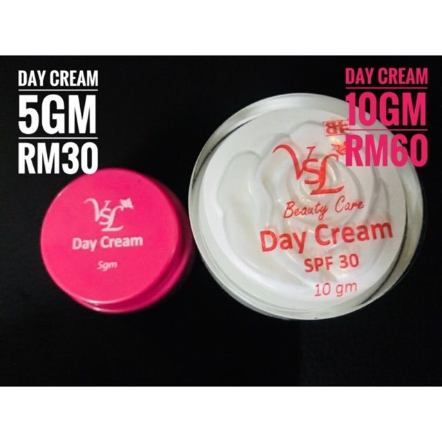 VSL DAY CREAM SPF 30 (5G & 10G) | Shopee Singapore