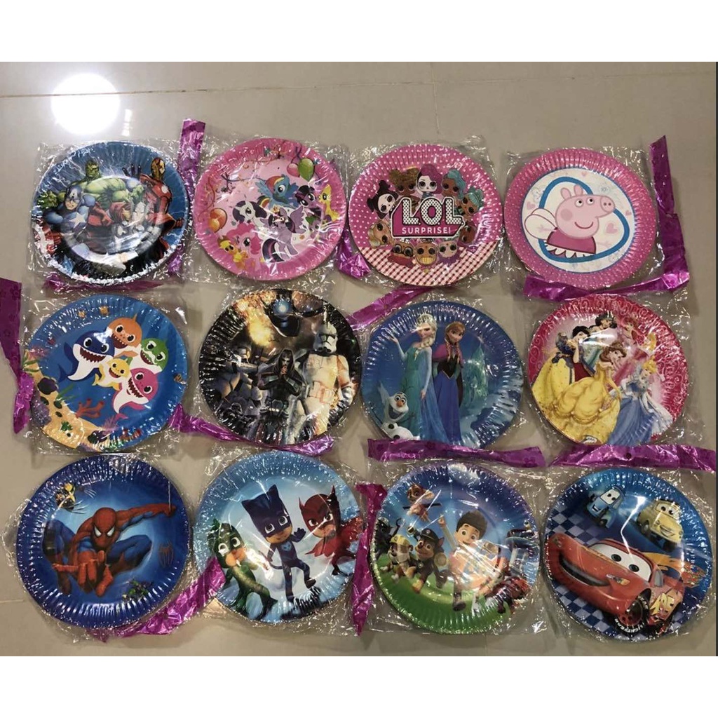 [SG Ready Stock] $4 per 10 plates 7 inches paper plate for birthday ...