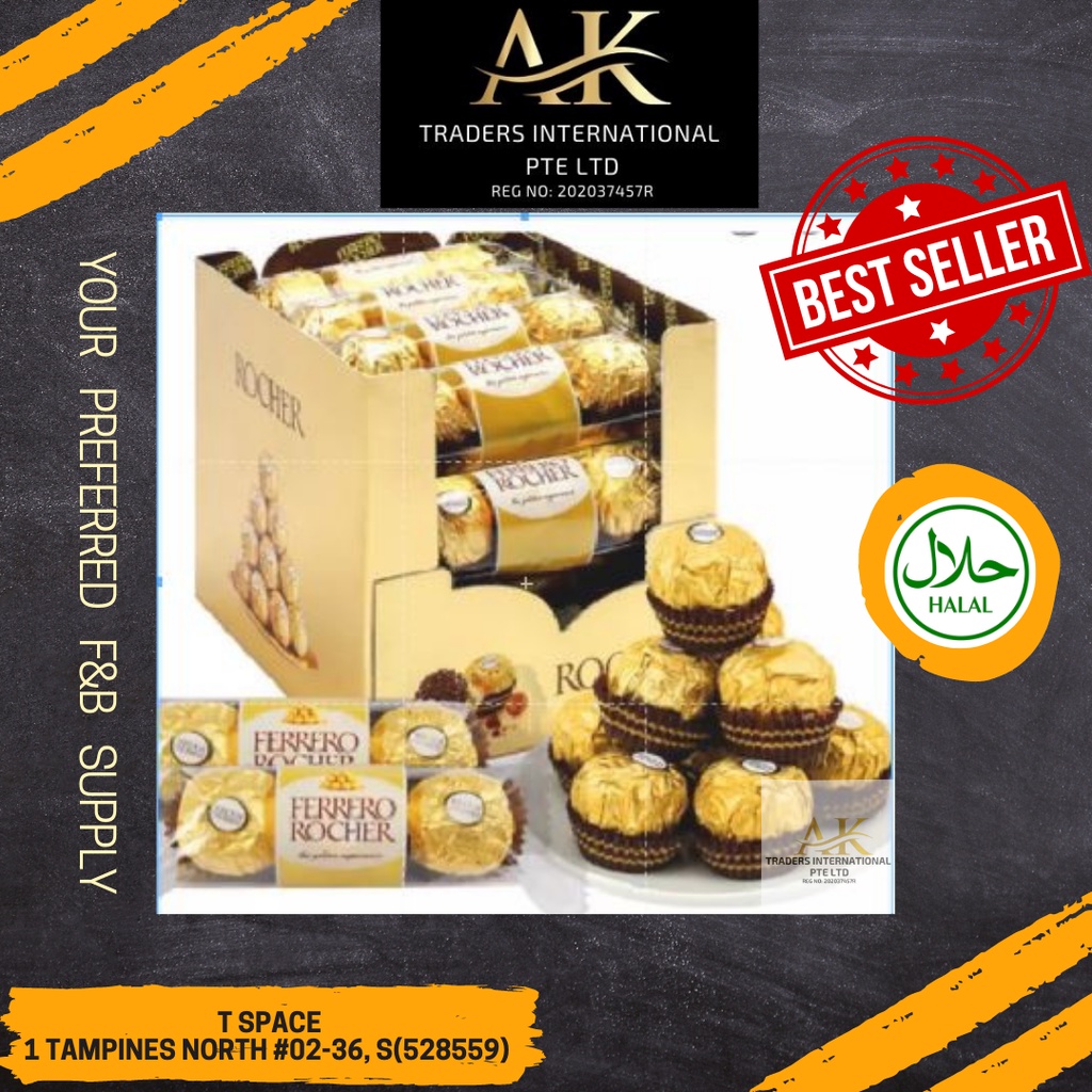 FERRERO ROCHER CHOCOLATE T3 (16x3PCS) | HALAL | Shopee Singapore